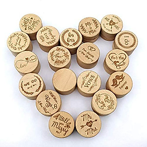 ZZYINH AN207 Personalized Engraving Rustic Wedding Wooden Ring Box Jewelry Trinket Storage Container Holder Custom with These Rings Small Jewelry