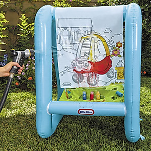 Little Tikes® 3-in-1 Paint & Play Backyard Easel Inflatable Outdoor Art with Accessories for Kids, Children, Boys & Girls 3+ Years