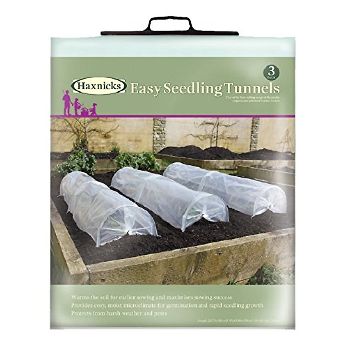 Tierra Garden 50-5080 Haxnicks Easy Seedling Tunnel (3-Pack)