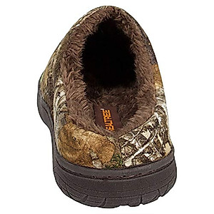 Realtree Men's Clog Slipper House Shoe with Memory Foam Indoor/Outdoor Sole, Camo, Medium