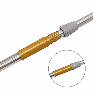 Seasonfall 63 Inch Long Reach Stick for Hanging Clothes Closet Poles for Reaching Clothes Extendable Reach Pole with Hook Retractable Adjustable Rod for Ceiling and Shelf