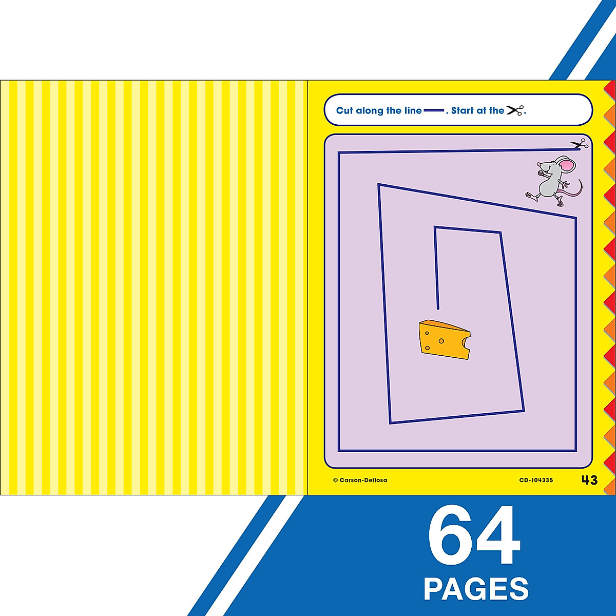 Scissor Skills Activity Book for Kids Ages 3-5, Colorful Animals, Shapes, and Line Formation Cut and Paste Activities, Kids Craft Book With Incentive Chart and Stickers, PreK+