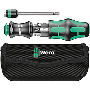 Wera - 5051025001 KK 26 7-In-1 Bitholding Screwdriver with Removable Bayonet Blade (SL/PH/SQ) Silver