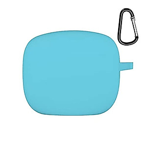 2 Pack DAYJOY Soft Silicone Protective Case Cover Compatible with JBL Tune 215TWS, Protective Skin Sleeve with Key Chain (Sky Blue+Light Green)