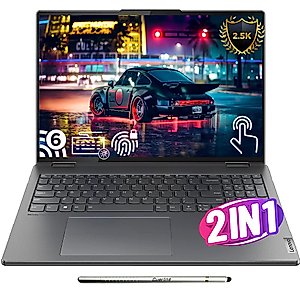 Lenovo Yoga 7i 2-in-1 Premium Laptop, 16" 2.5K Touchscreen, 12th Intel Evo Platform 12-Core i5-1240P, 8GB LPDDR5 RAM, 256GB SSD, Intel Iris Xe Graphics, Backlit KB, FP, Win11 Home