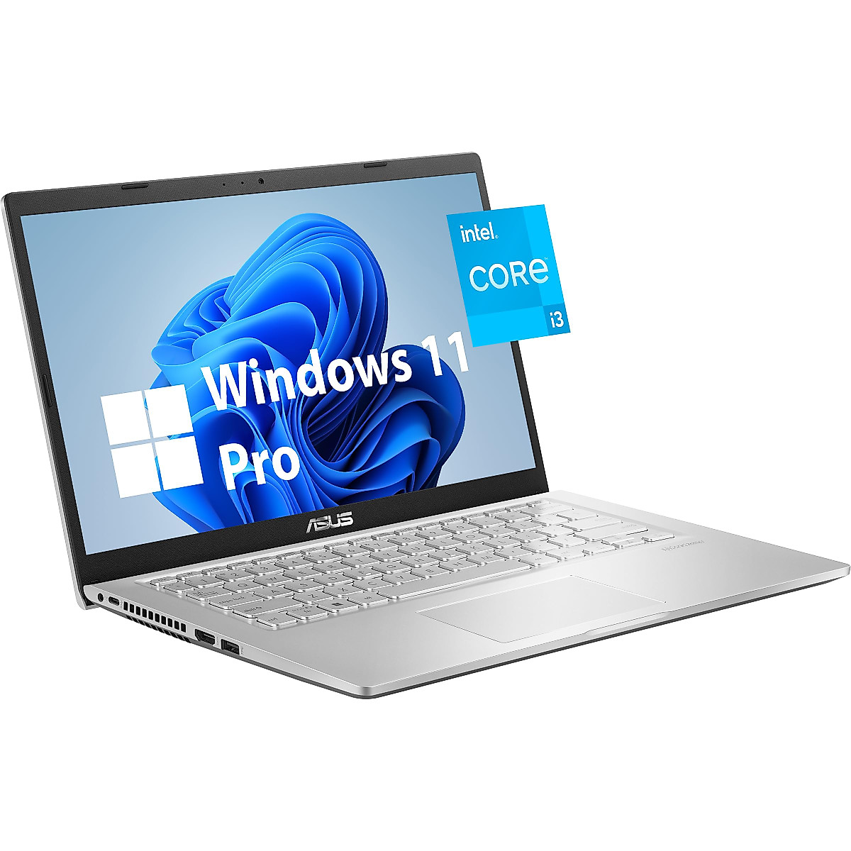 ASUS 2023 VivoBook Business Laptop, 14" HD Display, Intel Dual-Core i3-1115G4 3.0GHz, 16GB RAM, 1TB PCIe SSD, Webcam, WiFi, Bluetooth, HDMI, USB C, 8.5 Hours Battery Life, Windows 11 Pro, MarsPC