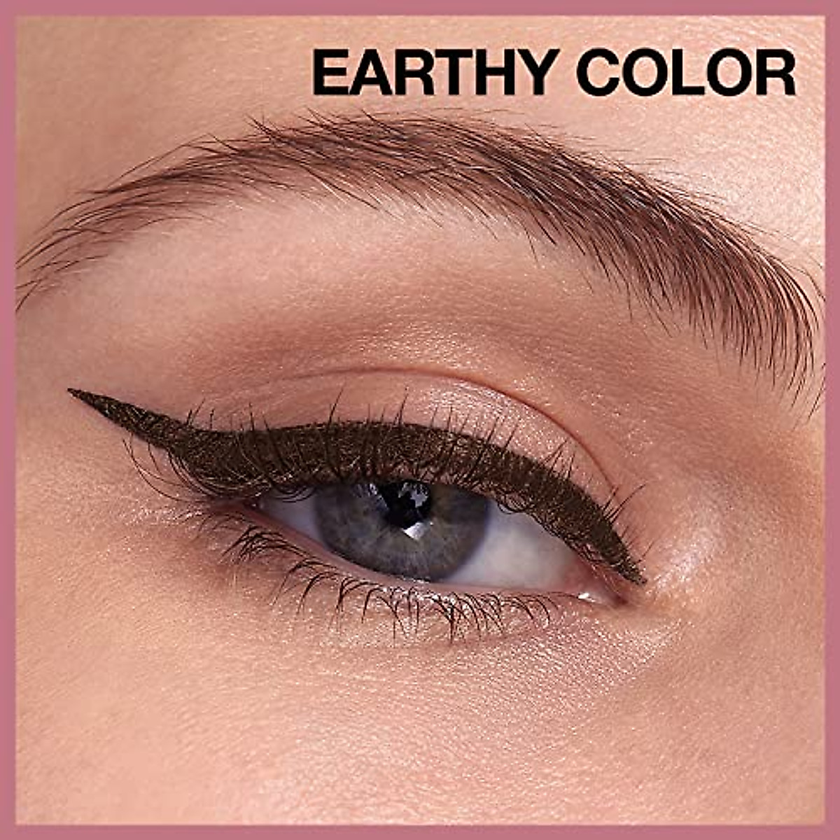 Maybelline Hyper Easy Liquid Pen No-Skip Waterproof Eyeliner, Satin Finish, Pitch Brown