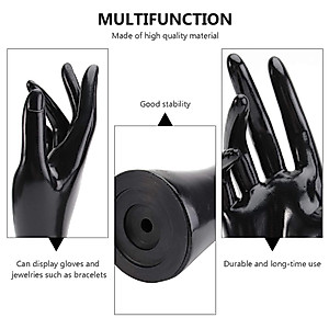 Cabilock 2pcs Necklace Rings Ring Tray Mannequin Hand Form Bracelet Ring Stand Cone Ring Holder Creative Display Stand Jewelry Display Rack Jewelry Organizer Model Bracket Props Desktop