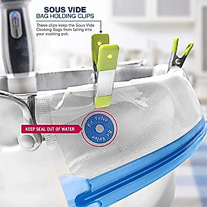 VICARKO Vacuum Sealer Bags, Vacuum Storage Bags, Sous Vide Bags, Reusable Bags, Food Saver Zipper Bags, Upgraded Valve, BPA Free,10 Pcs, 4.3L, 13.5 x 10.5"