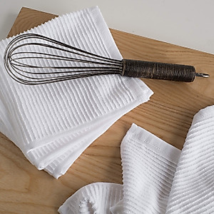 Now Designs Ripple Kitchen Dishcloth, Set of 4, White