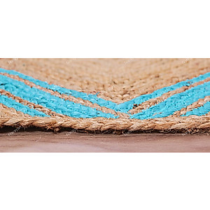 Narayan Rug Natural Jute Hand Braided Diamond Pattern Rug Bohemian Rug Decor Rug Handwoven Rug Custom Rug Decorative Rug