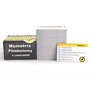 Phlebotomy Study Cards 2023-2024: Phlebotomy Exam Review and Training with Practice Test Questions [Full Color Cards]
