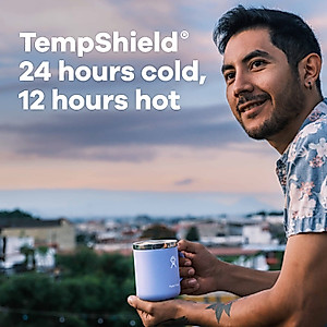 Hydro Flask Mug - Stainless Steel Reusable Tea Coffee Travel Mug - Vacuum Insulated, BPA-Free, Non-Toxic Black 24 oz