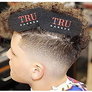 TRU BARBER HAIR GRIPPERS ® BUNDLE PACK 6 PCS for Men and Women - Salon and Barber, Hair Clips for Styling, Hair holder Grips (Black/Red)