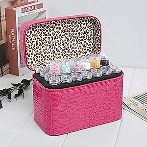 84 Slots Diamond Storage Box Diamond Embroidery Rhinestones Painting Accessory Jewelry Beads Organizer Carry Case Zipper Design
