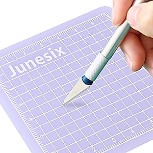 ARTIBETTER 3pcs PVC Cutting Mat Translucent Grip Fabric Quilting Cut Mat Durable Non Slip Square Cutting Mat Pad for Scrapbooking Sewing 6x6cm 8x8cm 10x10cm