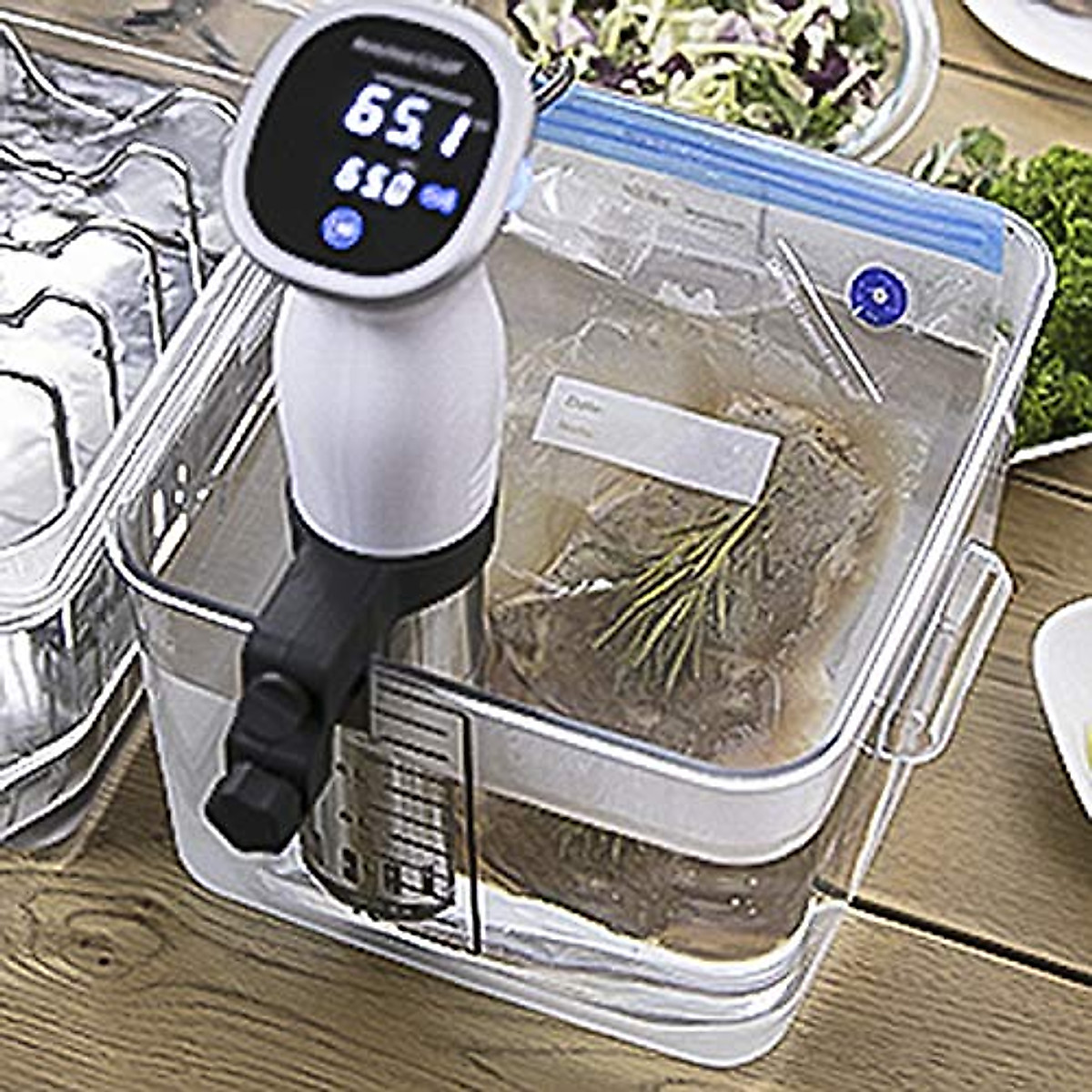 FOYO 18-quart vacuum zipper bag, vacuum-sealed food storage bag, double-layer zipper design, BPA-free