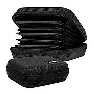 Koah Hard Shell Camera Filter Case - Lens Filter Case for 8 Filters - Protective Photography Filters Case Organizer with Inner Padded Design - Small Holder for Multiple 58mm 67mm 72mm 77mm 82mm 95mm