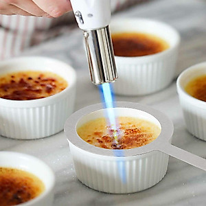 Creme Brulee Ring Stainless Steel: 2Pcs Creme Brulee Metal Ring Brulee Ring Milk Cup Rim Protector Baking Rings Brulee for Tea Dessert Shop Brulee Making