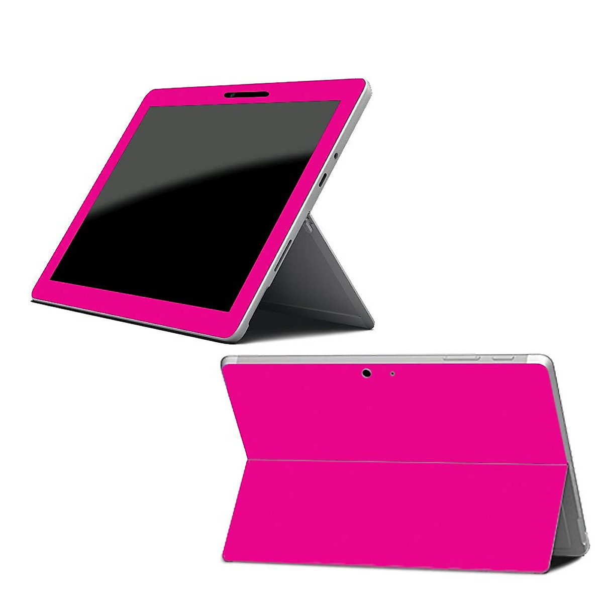 MightySkins Skin Compatible with Microsoft Surface Go - Solid Hot Pink | Protective, Durable, and Unique Vinyl Decal wrap Cover | Easy to Apply, Remove, and Change Styles | Made in The USA