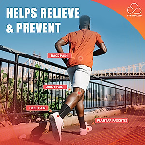 PCSsole Plantar Fasciitis High Arch Support Insoles Men Women - Orthotic Shoe Inserts for Arch Pain Relief - Boot Work Shoe Insole - Standing All Day Comfort