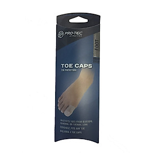 Pro-Tec Athletics Womens Cap Toenail Protection, Clear, Pack Of 4 US
