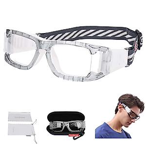 SooGree Sports Goggles Glasses Men Racquetball Basketball Football Eyewear Protective Glasses Shock Collision Lens Replaceable