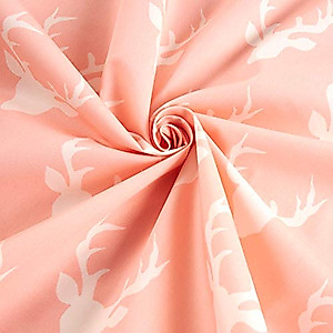 Art Gallery Hello Bear Buck Forest Light Pink, Fabric by the Yard