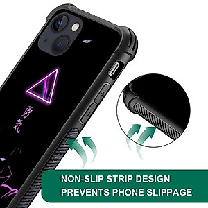 Goodsprout iPhone 13 Pro Max Case - Anime Courage Logo Design, Shockproof, Non-Slip, Wireless Charging Compatible