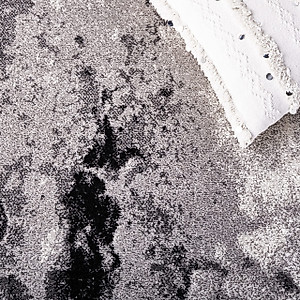 SAFAVIEH Adirondack Collection Runner Rug - 2'6" x 12', Grey & Black, Modern Abstract Design, Non-Shedding & Easy Care, Ideal for High Traffic Areas in Living Room, Bedroom (ADR134Z)