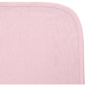 American Baby Company 30 X 40 - Soft 100% Natural Cotton Thermal/Waffle Swaddle Blanket, Pink, Soft Breathable, for Girls