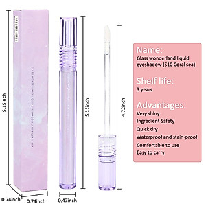 AMY'S DIARY 8 Colors Liquid Shimmer Eye Shadow Kit - Sparkling Metallic High Pigmented Glitter Eye Shadow, Quick Drying Long Lasting Creates Dimensional Beauty Eye Looks