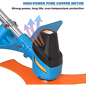 Handheld Cordless String Trimmer/Edger Lawn Mower Household Small Portable Rechargeable Weeder Multifunctional Electric Lawn Mower