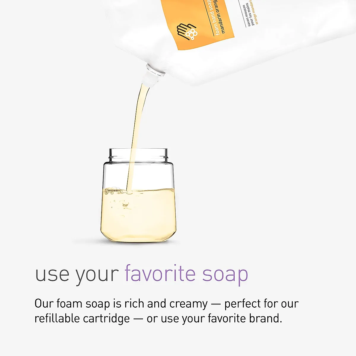 simplehuman pump Soap Dispenser, 9 oz. Rechargeable, Brushed