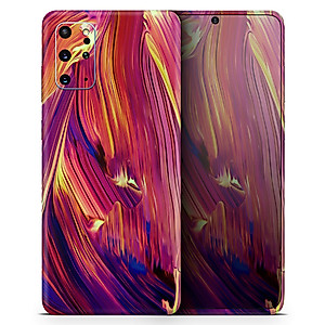 DesignSkinz Blurred Abstract Flow V17 Protective Vinyl Decal Wrap Skin Cover Compatible with The Samsung Galaxy S20 (Screen Trim & Back Glass Skin)
