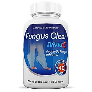 Justified Laboratories (3 Pack) Fungus Clear Max Pills 40 Billion CFU Probiotic Supports Strong Healthy Natural Clear Nails 180 Capsules