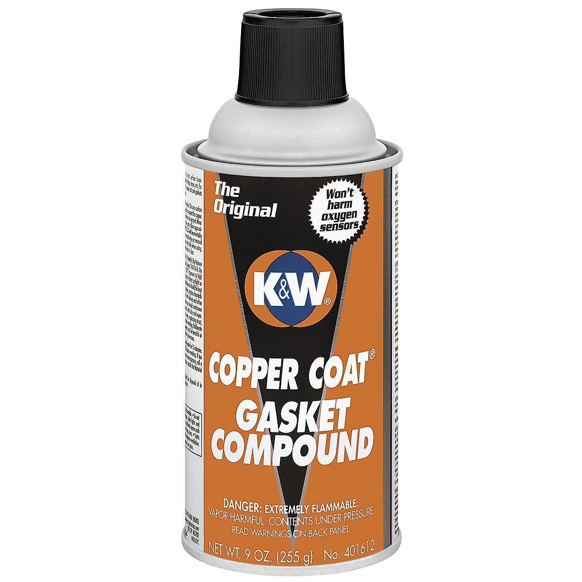 K&W 401612 Copper Coat Aerosol - 9 Wt Oz High Tack Sealant for Metallic, Hard Surfaces, Rubber Gaskets | Automotive Adhesives & Sealants