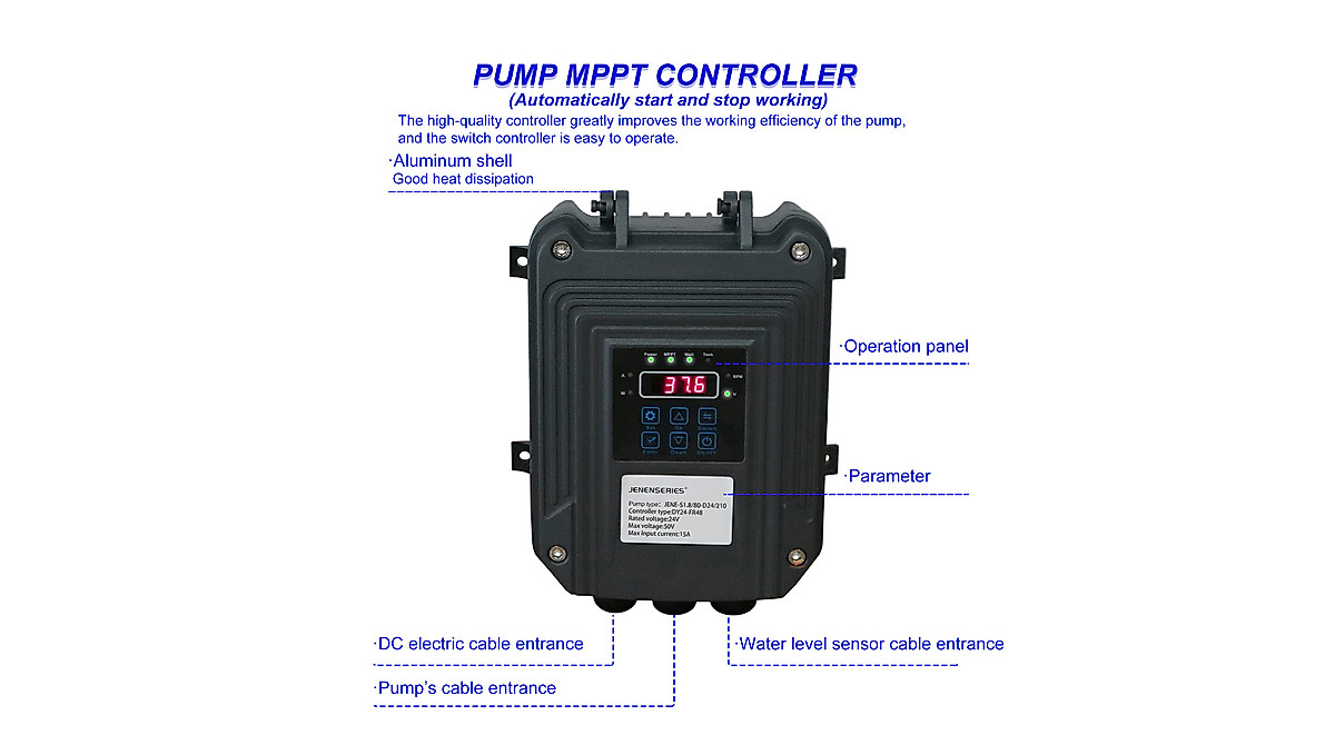 JENENSERIES 270W Solar Water Pump - Efficient & Eco-Friendly