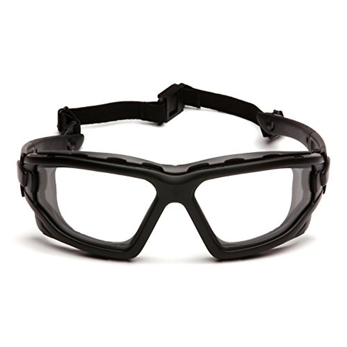 PYRAMEX I-Force Slim Safety Goggle, Black Frame/Clear Anti-Fog Lens