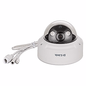 D-Link Vigilance 4 Outdoor PoE Dome Security Camera, H.265, IP66, IK10, Motion Detection & Night Vision, Business Home Surveillance Network System (DCS-4614EK)