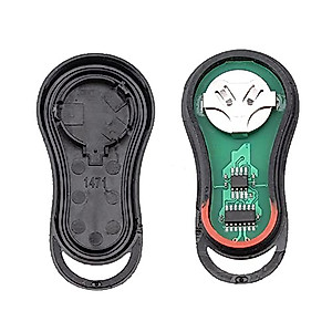 Key Fob Replacement for 2002-2005 Dodge Ram Truck 1500 2500/2001-2004 Dakota/2001-2003 Durango/2001-2003 Grand Caravan Keyless Entry Remote (GQ43VT17T)