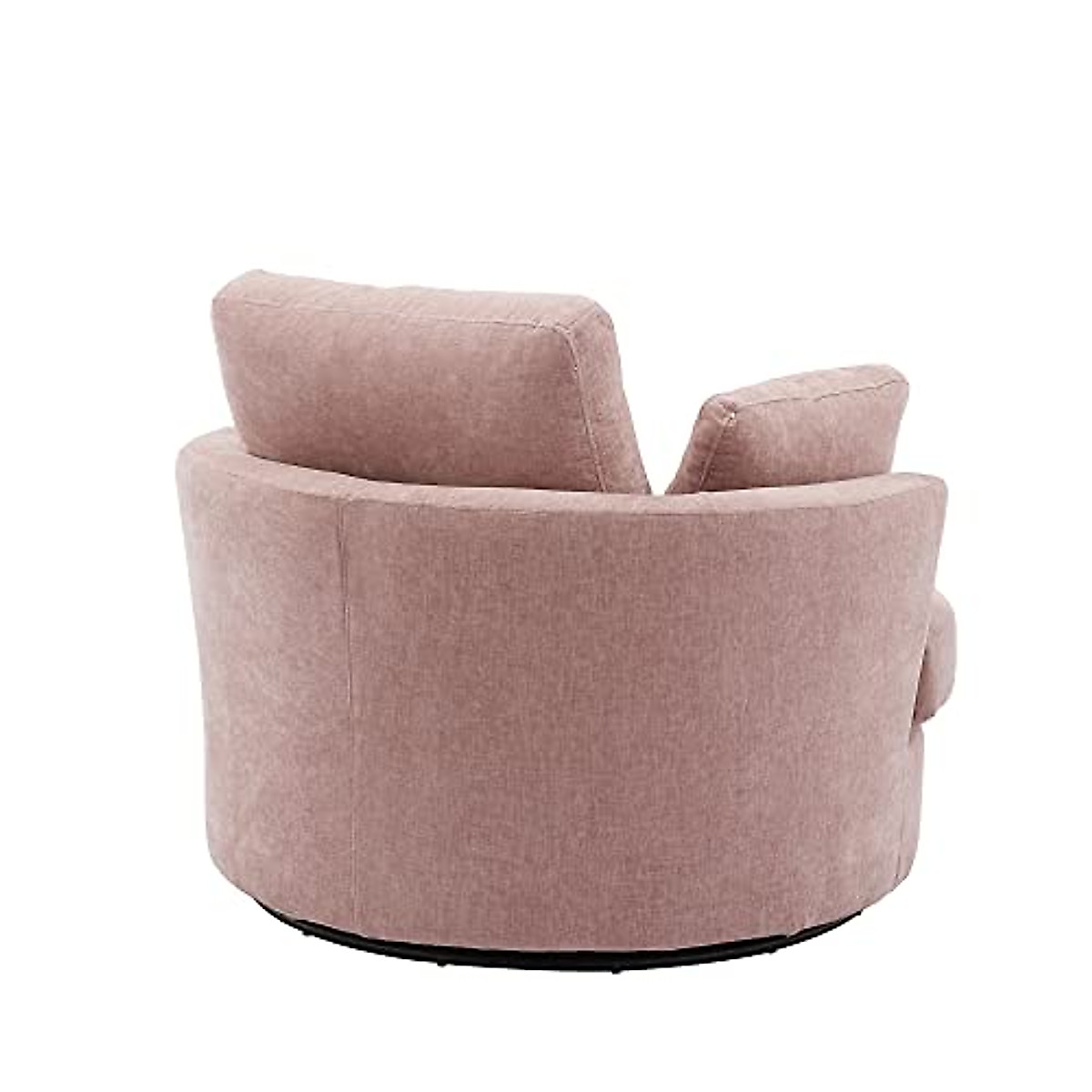 Oversized Swivel Accent Barrel Chair with 3 Pillows,Modern Comfy Upholstered 360 Recliner Sofa Cozy Club Chaise Leisure Round Loveseat Lounge Armchair for Living Room/Bedroom/Hotel/Nursery/Office