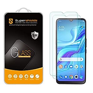 Supershieldz (2 Pack) Designed for TCL 4X 5G / TCL 20 A 5G / TCL 20A 5G Tempered Glass Screen Protector, Anti Scratch, Bubble Free
