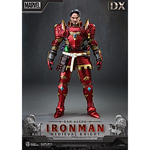 Beast Kingdom Medieval Knight Iron Man (Deluxe Version) DAH-046 Dynamic Action Figure, Multicolor