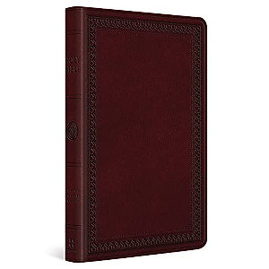 ESV Large Print Value Thinline Bible (TruTone, Mahogany, Border Design)