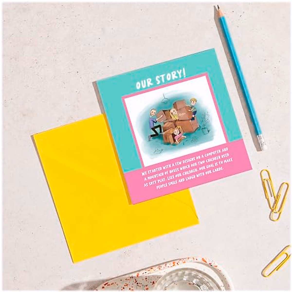 Huxters Funny Birthday Card – Happy 50th Birthday Card Day Counting Funny Card for Women and Men – 148mm by 148mm Unique Happy Birthday Card with Yellow Envelope (50th)