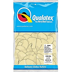 Qualatex 11" Ivory Silk Balloons (100ct) by Pioneer Balloon Company