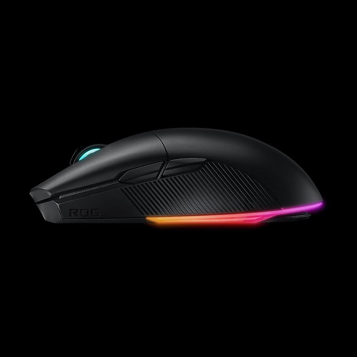 ASUS ROG PUGIO II Mouse Gaming RGB Ottico Wireless, Bluetooth, USB, ambidestro, 16.000 DPI, 7 pulsanti programmabili, pulsanti laterali configurabili, illuminazione Aura Sync
