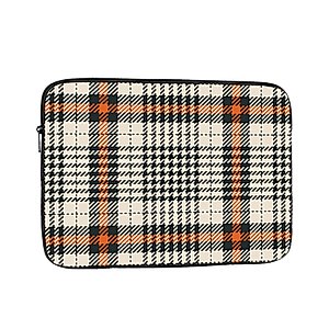 Classic Plaid 13 inch Portable Laptop Sleeve Compatible with MacBook Air Notebook Computer Case for Men Women College School Students