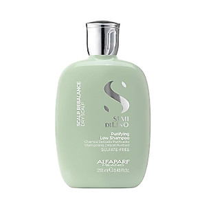 Alfaparf Milano Semi Di Lino Rebalance Shampoo for Dry, Itchy Scalp - Sulfate-Free Purifying Formula Removes Dandruff, Oiliness & Flakes - Professional Salon Quality (250 ml/8.45 oz)